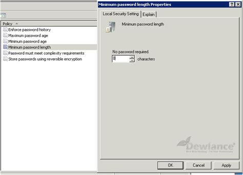 How To Modify Password Policy Length Age In Windows VPS In 2025 Web Hosting Blog Dewlance