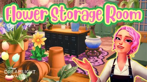 Cozy Flower Storage Room Speed Build Disney Dreamlight Valley Youtube