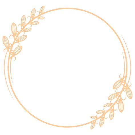 Premium Vector Luxury Leaf Circle For Wedding