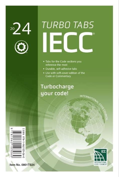 2024 International Energy Conservation Code Iecc Turbo Tabs Soft Cover