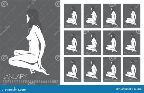 Vector Erotic Calendar 2020 Stock Vector Illustration Of 2020 Lovely 166189431