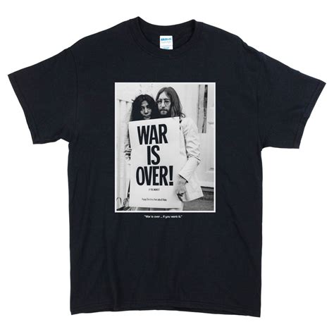 Cod Kaos Band John Lennon War Is Over Unisex Baju John Lennon