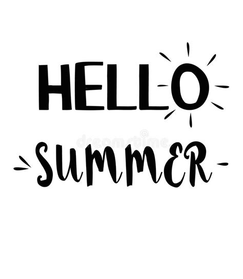 Hola Ejemplo Del Vector Del Verano Fondo Logotipo O Etiqueta Del Dise