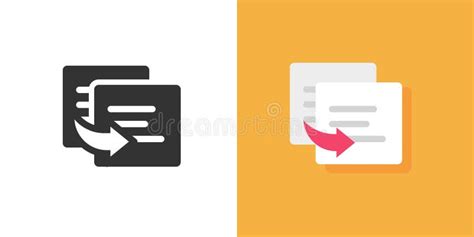 Duplicate Document File Icon Symbol Vector Graphic Flat Pictogram Glyph Illustration Set Copy