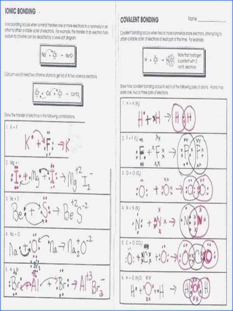 What Are The Answers To The Simulation Ionic And Covalent Bonding