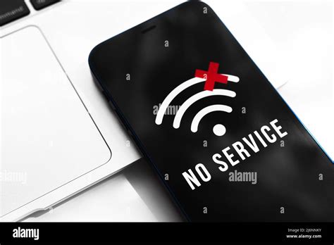 Smartphone With No Signal Screen Communication Cellular Problem Bad
