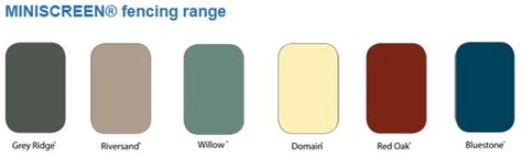 Colorbond Lysaght Range — Canberra Fencing