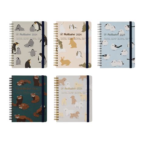 手帳 2024／ロルバーンダイアリー アニマルl ダークグリーン 手帳専門店 Delfonics Diary Store