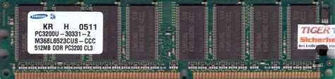 Samsung M368L6523CUS-CCC PC-3200 512MB DDR1 400MHz CL3 Arbeitsspeicher