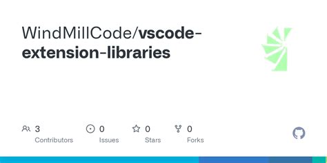 Github Windmillcodevscode Extension Libraries