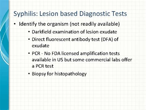 Part 2 Syphilis Testing Selection And Interpretation Marguerite