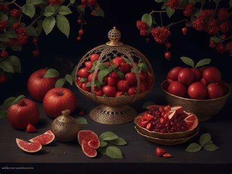 Premium Ai Image Yalda Night Background