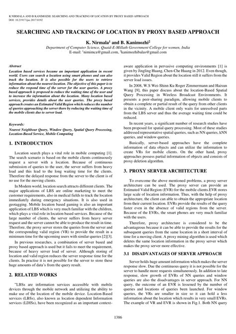 pdf searching and tracking of location by proxy based approach