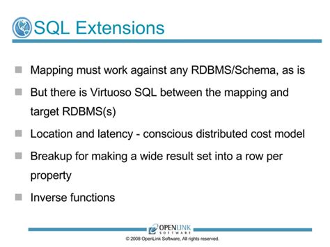 Virtuoso Relational To Rdf Mapping Ppt