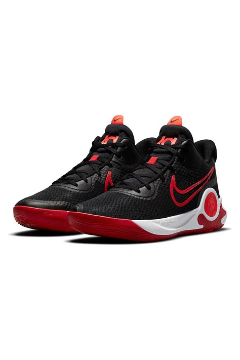 Nike, Унисекс омекотени баскетболни обувки KD Trey 5 IX, Черен/Червен ...