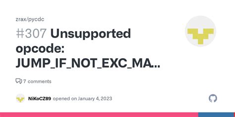 Unsupported Opcode Jumpifnotexcmatch Any Fix · Issue 307 · Zrax
