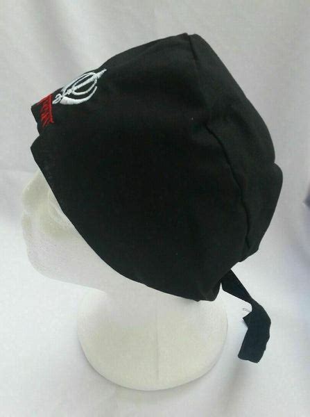 Sikh Punjabi Turban Patka Pathka Singh Khanda Bandana Head Wrap Black