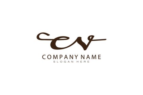 Cv Initials Handwritten Logo Design Vect Graphic By Cavuart · Creative