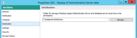Klbackup Utility Demands An Unc Path Kaspersky Endpoint Security For Business Kaspersky