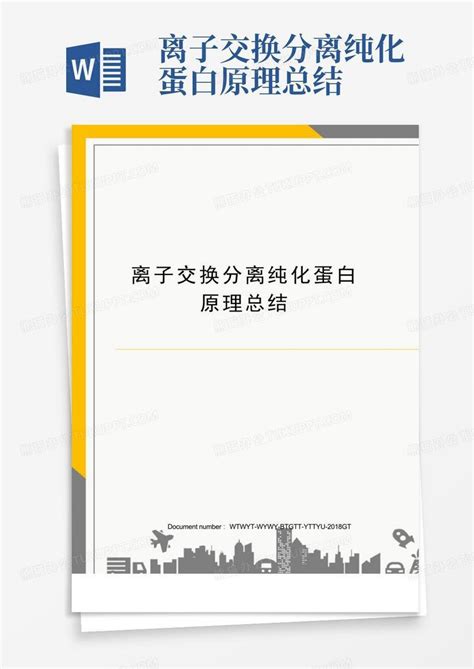 离子交换分离纯化蛋白原理总结Word模板下载 编号lgrxkzny 熊猫办公