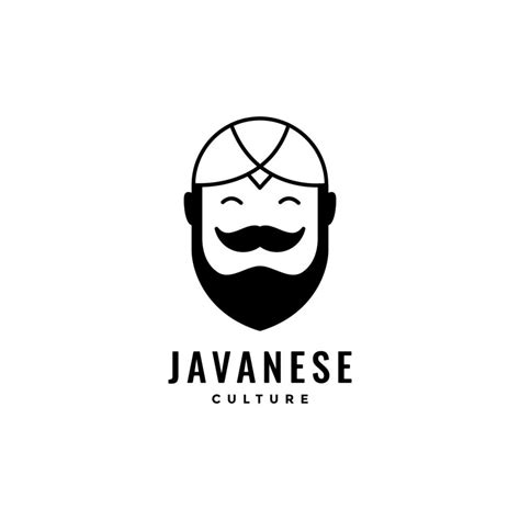 Man Bearded With Java Hat Logo Design Vector Art At Vecteezy