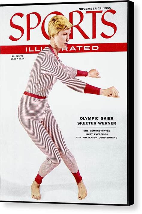 Skiing Exercises By Skeeter Werner Sports Illustrated Cover Canvas