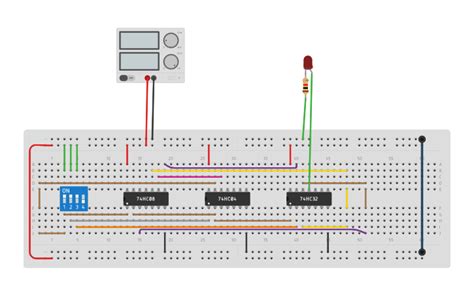 Circuit Design Using Basic Gates Tinkercad