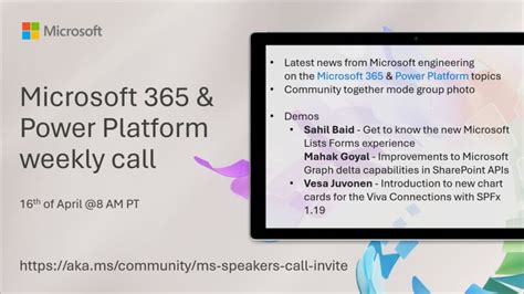 microsoft 365 and power platform community on linkedin spfx