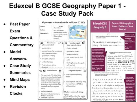 Edexcel B Gcse Geography Paper 2 Fieldwork Revision Pack Teaching Resources