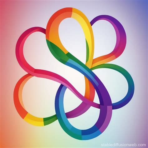 Logo Infinity Rainbow Colors Gender Symbols Prompts Stable Diffusion