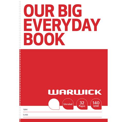 Warwick Our Big Everyday Modelling Book 32 Page The Ink Spot