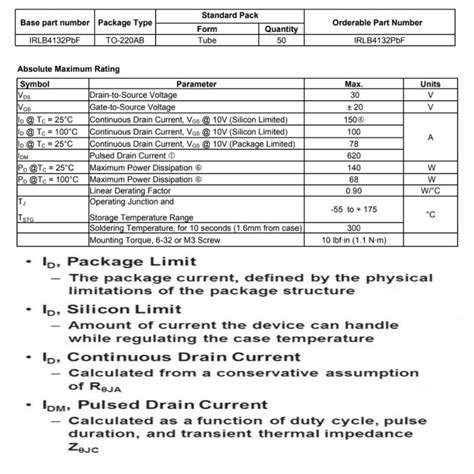 What Is Continuous Drain Current In Mosfet At Abbey Battye Blog