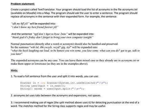 Solved Problem Statement Create A Project Called Texttranslatoryour