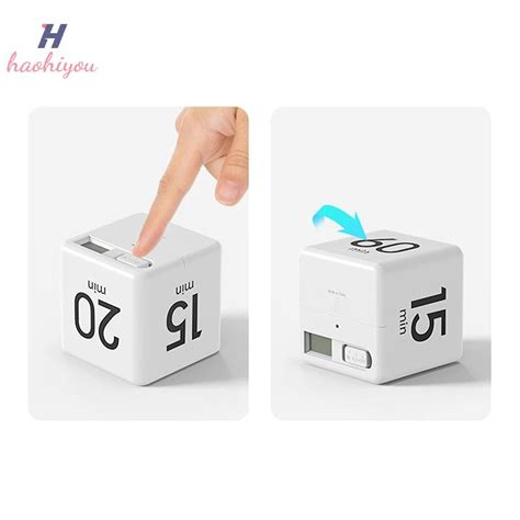 Productivity Cube Timer Gravity Sensor Flipping จอแสดงผล Led 4 ตั้งเวลาล่วงหน้า Dual Modes นับ