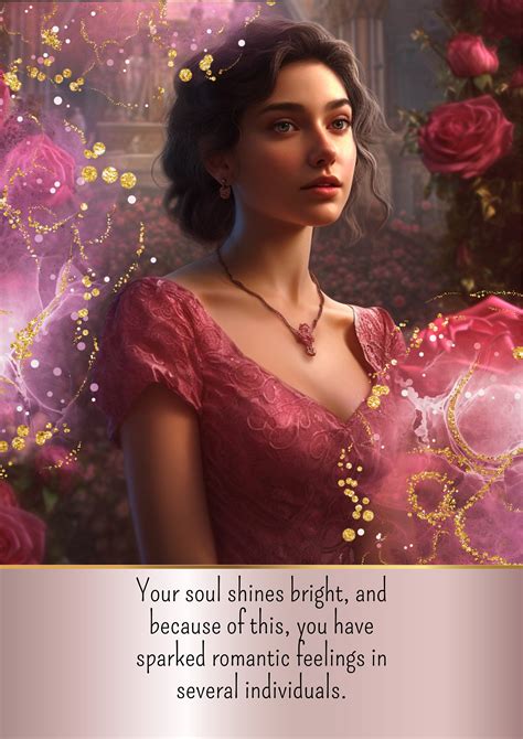 Printable Love Oracle Deck Digital File 40 Cards Romantic Etsy