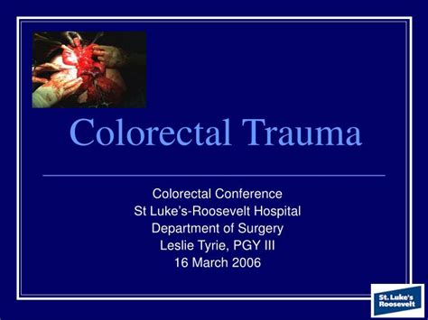 Ppt Colorectal Trauma Powerpoint Presentation Free Download Id271854