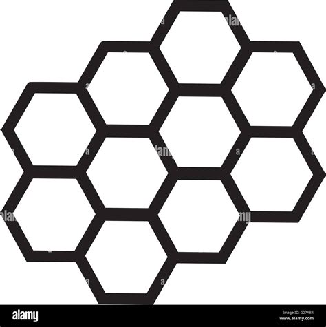 Honeycomb Outline Stock Vector Art And Illustration Vector Image