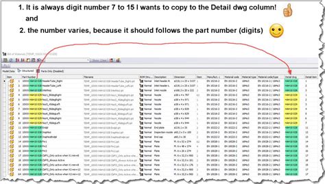 solved copy part number iam to custom column in bom with ilogic autodesk community