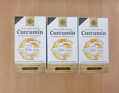Solgar Full Spectrum Curcumin Licaps 3 X 30 £5895 Picclick Uk