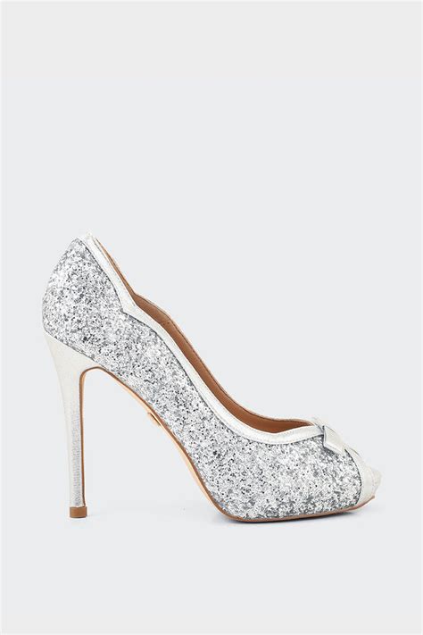 Party Wear Peep Toes I44503 Silver Insignia Pk