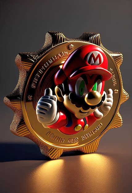 A Gold Medal With A Red And Green Sonic Premium Ai Generated Image