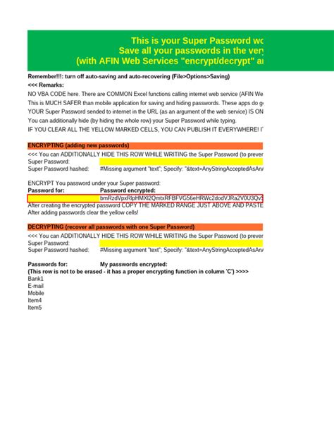 The Super Password Worksheet By Afin Web Services Pdf Password