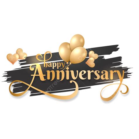 Golden Royal Vector Hd PNG Images Happy Anniversary Golden Balloons