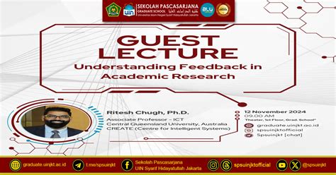 Guest Lecture Understanding Feedback In Academic Research Sekolah