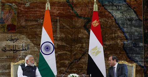 India Egypt Sign Pact To Elevate Ties To Strategic Partnership