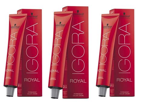 Schwarzkopf Igora Royal 5 65 Set 3 X 60ml Premium Hair Color For