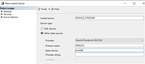 Linked Server Connect Sql Server To Oracle