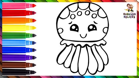 Cómo Dibujar Un Pulpo Dibuja y Colorea Un Lindo Pulpo Arcoiris
