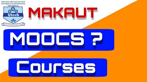 Makaut Moocs List In Coursera 2023 1st Year For Cseeemeeceitcivil