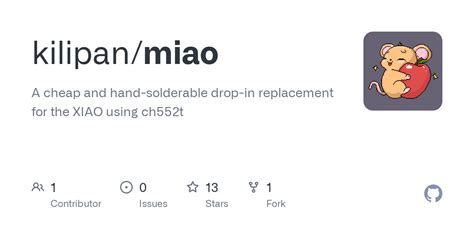 GitHub Kilipan Miao A Cheap And Hand Solderable Drop In Replacement For The XIAO Using Ch T